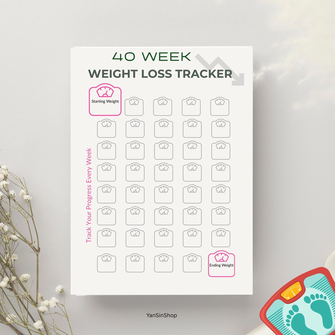 Printable Weight Loss Tracker - A4/a5/letter Sizes |PDF Download ...