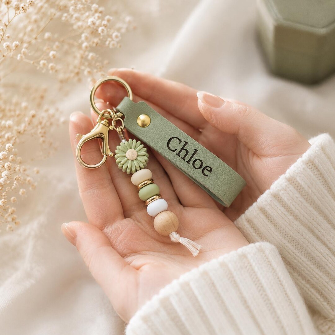Custom Keychain, Personalized Bag Charm, Name Keychain, Cute Purse ...