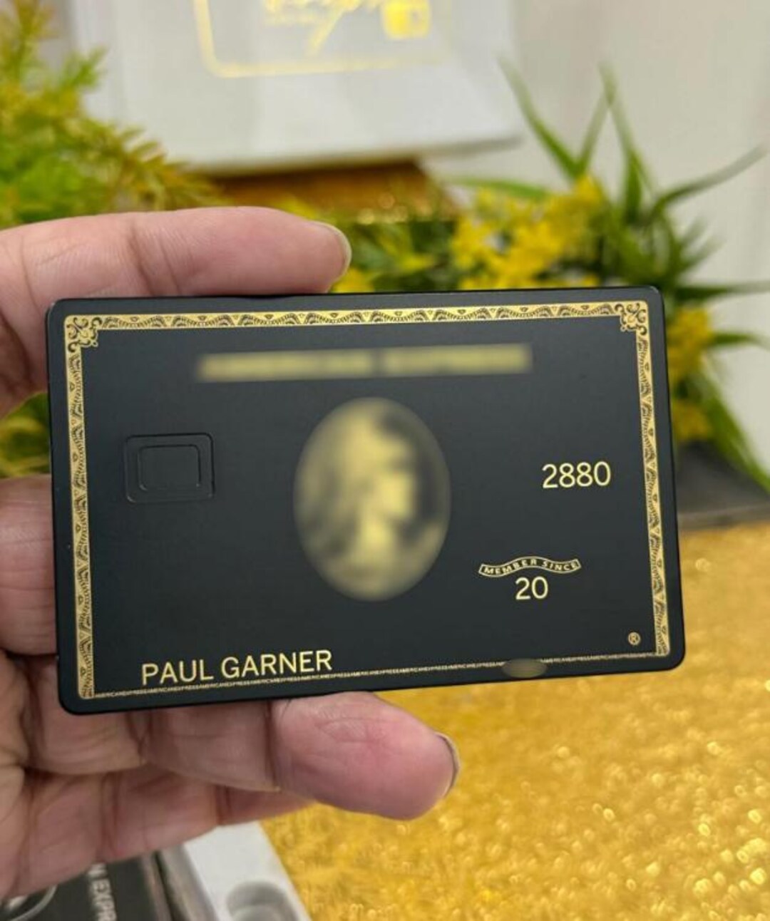 Custom Metal Card – "amex Black Gold" Style, Novelty Design - Etsy