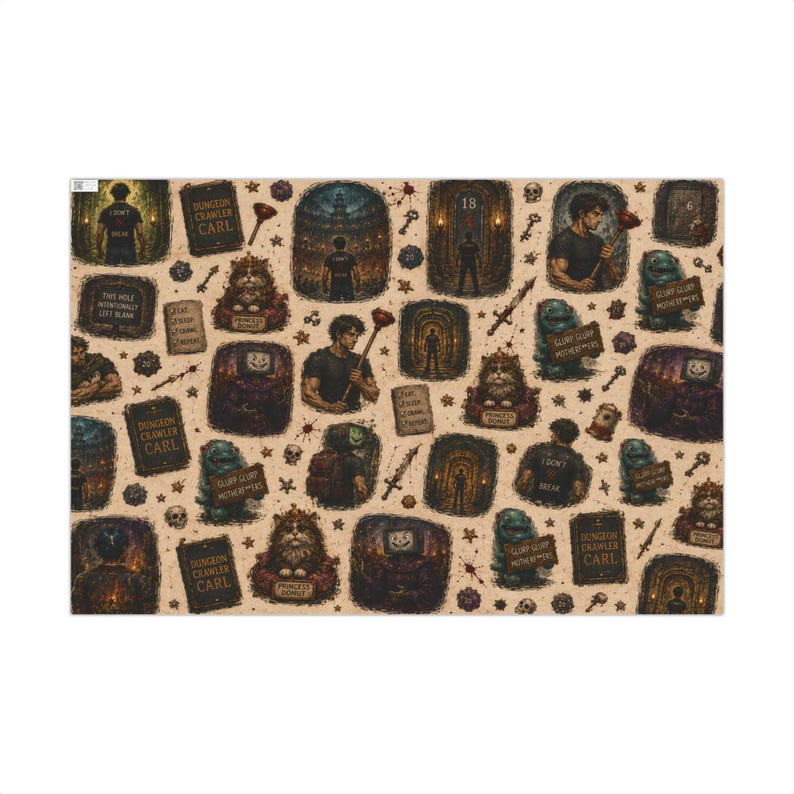 Dungeon Crawler Carl Gift Wrap, Princess Donut Wrapping Paper, Fantasy ...