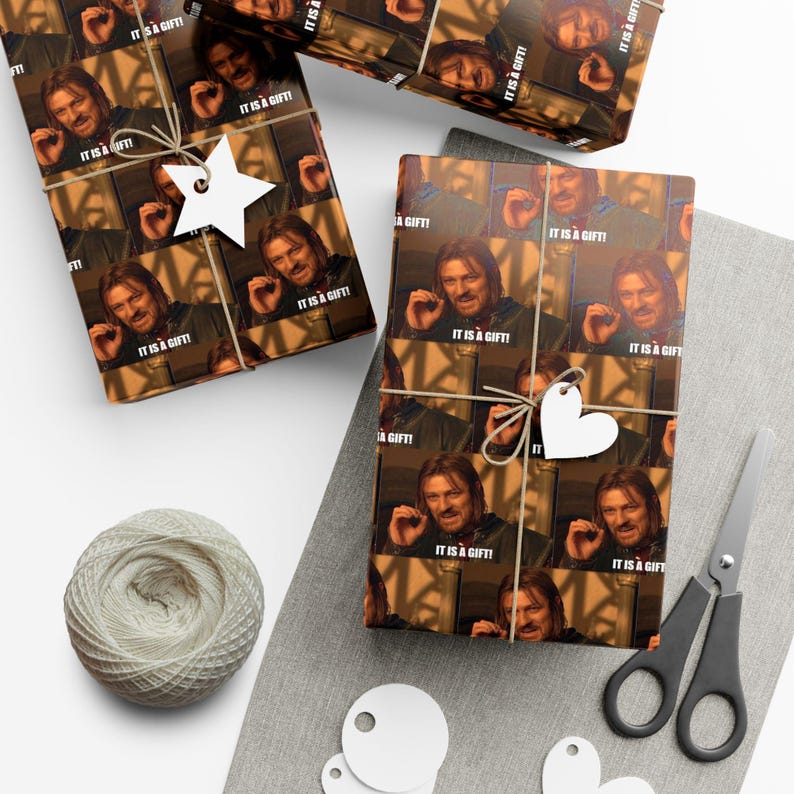 Boromir Meme It is a Gift Wrapping Paper Lord of the Rings Funny LOTR ...