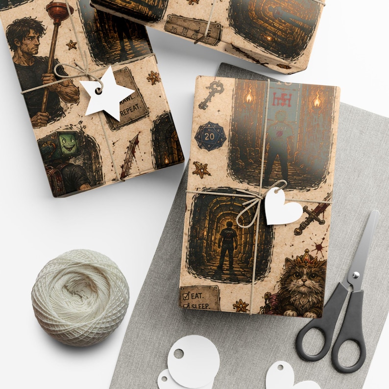 Dungeon Crawler Carl Gift Wrap, Princess Donut Wrapping Paper, Fantasy ...
