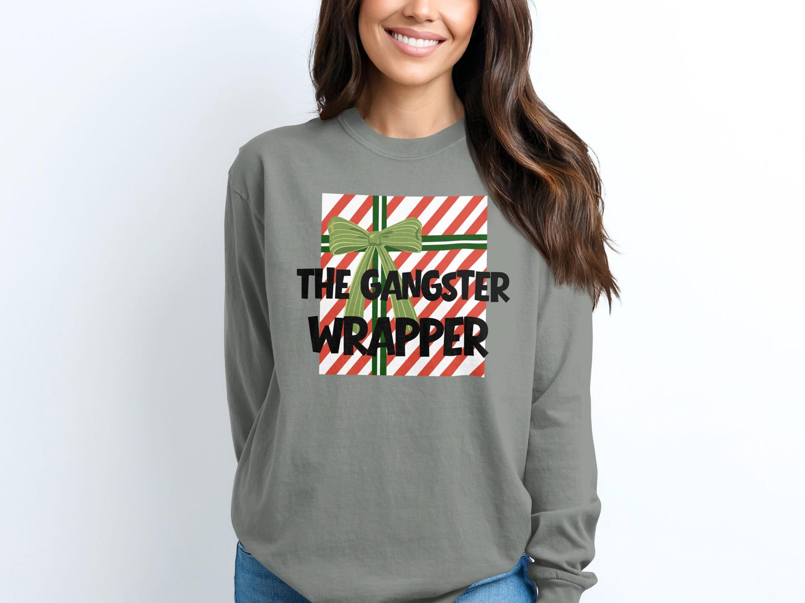 The Gangster Wrapper Christmas T-shirt, Funny Wrapping Pun Apparel - Etsy