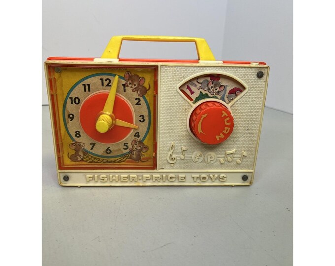 Fisher Price | Hickory Dickory Dock | Clock Radio Music Box #107 No ...
