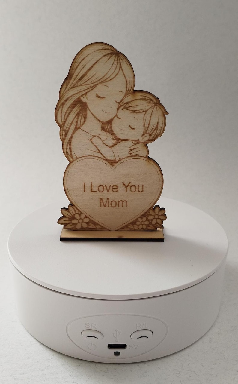Mother and Son SVG File,gift for Mom,wood Laser Cut File,lightburn File ...