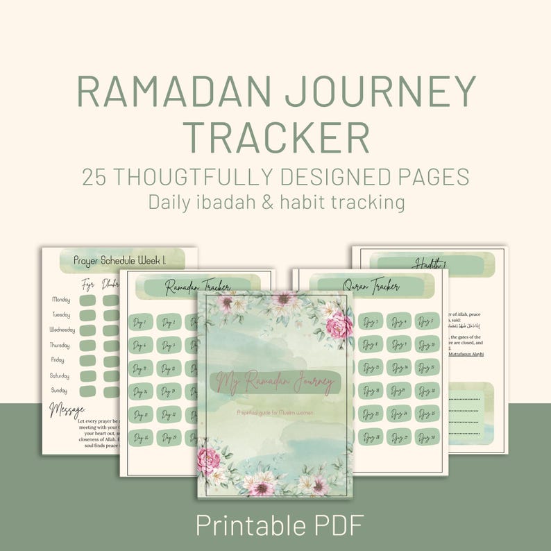 Ramadan Tracker | Quran, Prayer & Fasting Planner | Spiritual Ramadan ...