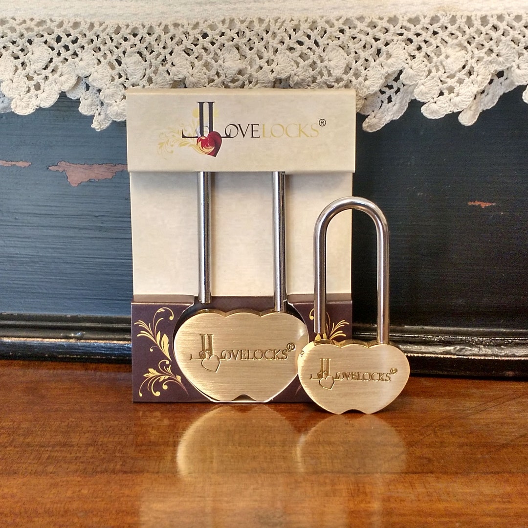 Lovelocks Petite Love Locks, Wedding Locks, Wish Locks, Engraved ...