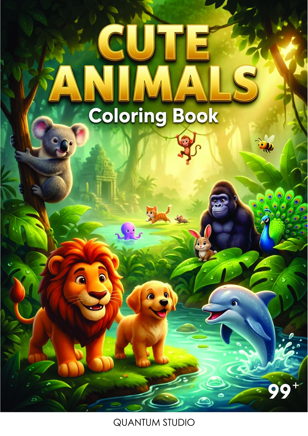 Cute Animal Coloring Book Printable – Kids Coloring Pages PDF ...