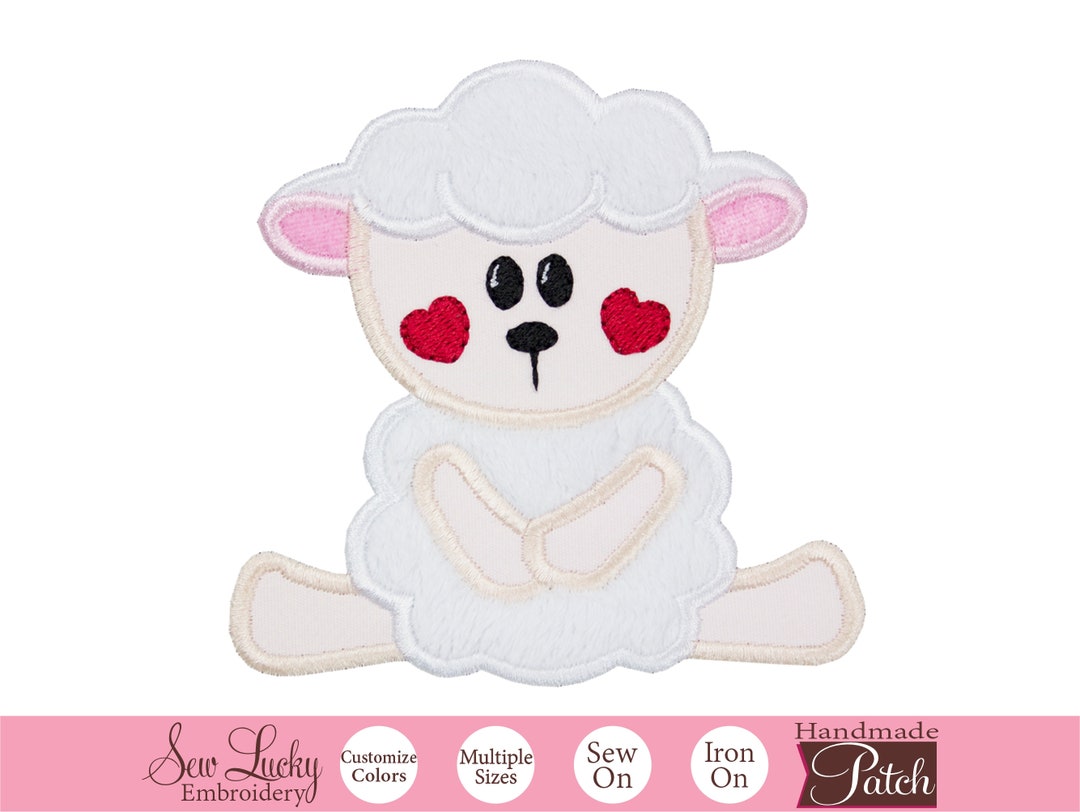 Baby Lamb Patch - Easter Patch - Animal Patch - Iron on Patch - Sew on ...