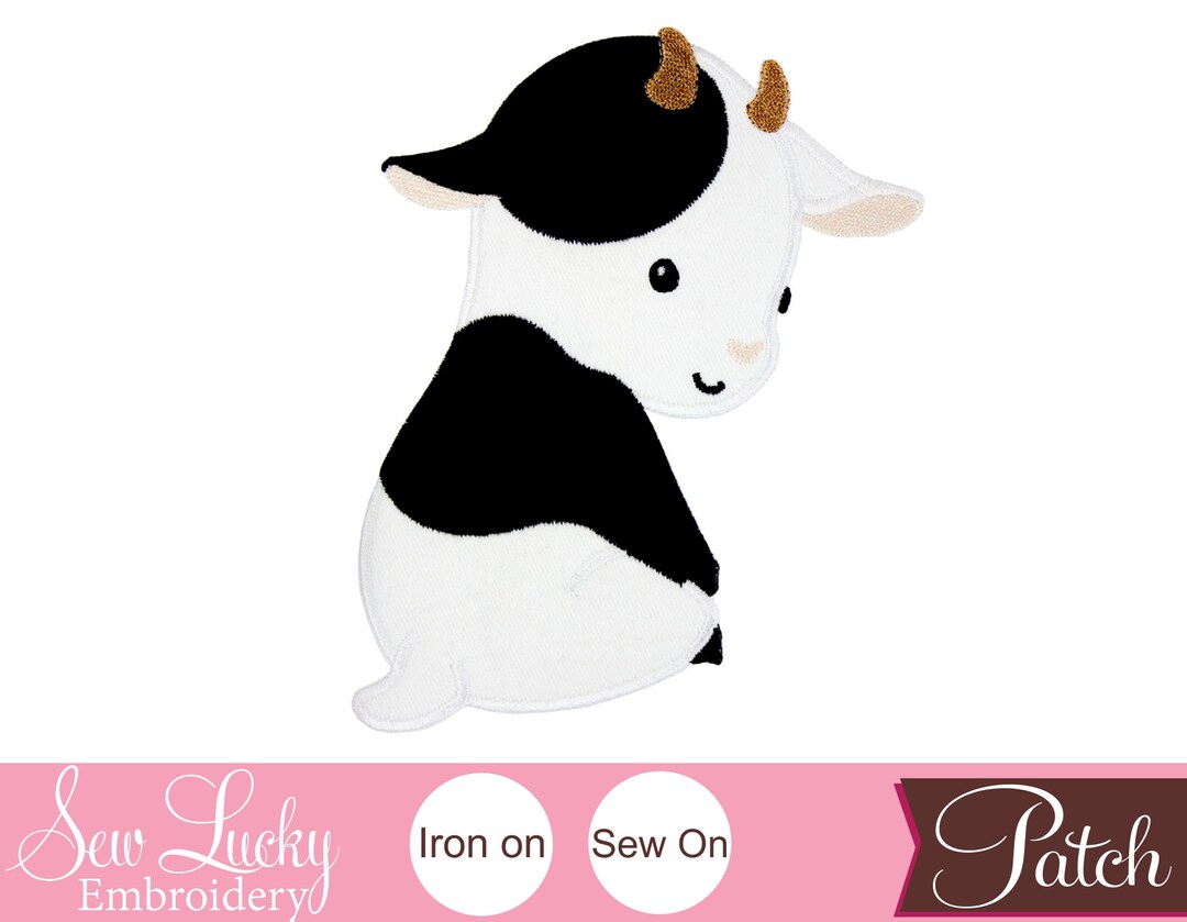 Cow Patch Farm Animal Patch Iron on Patch Sew on Patch - Etsy