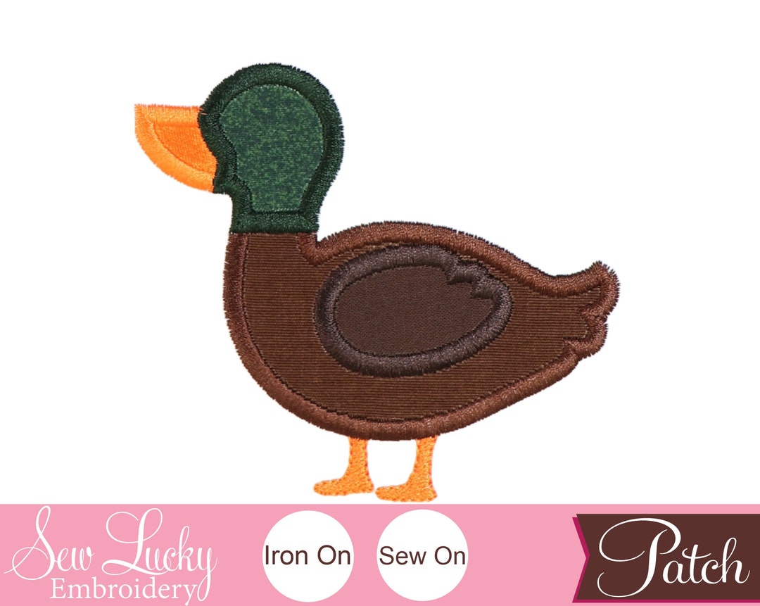Mallard Duck Patch Animal Patch Iron on Patch Sew on - Etsy