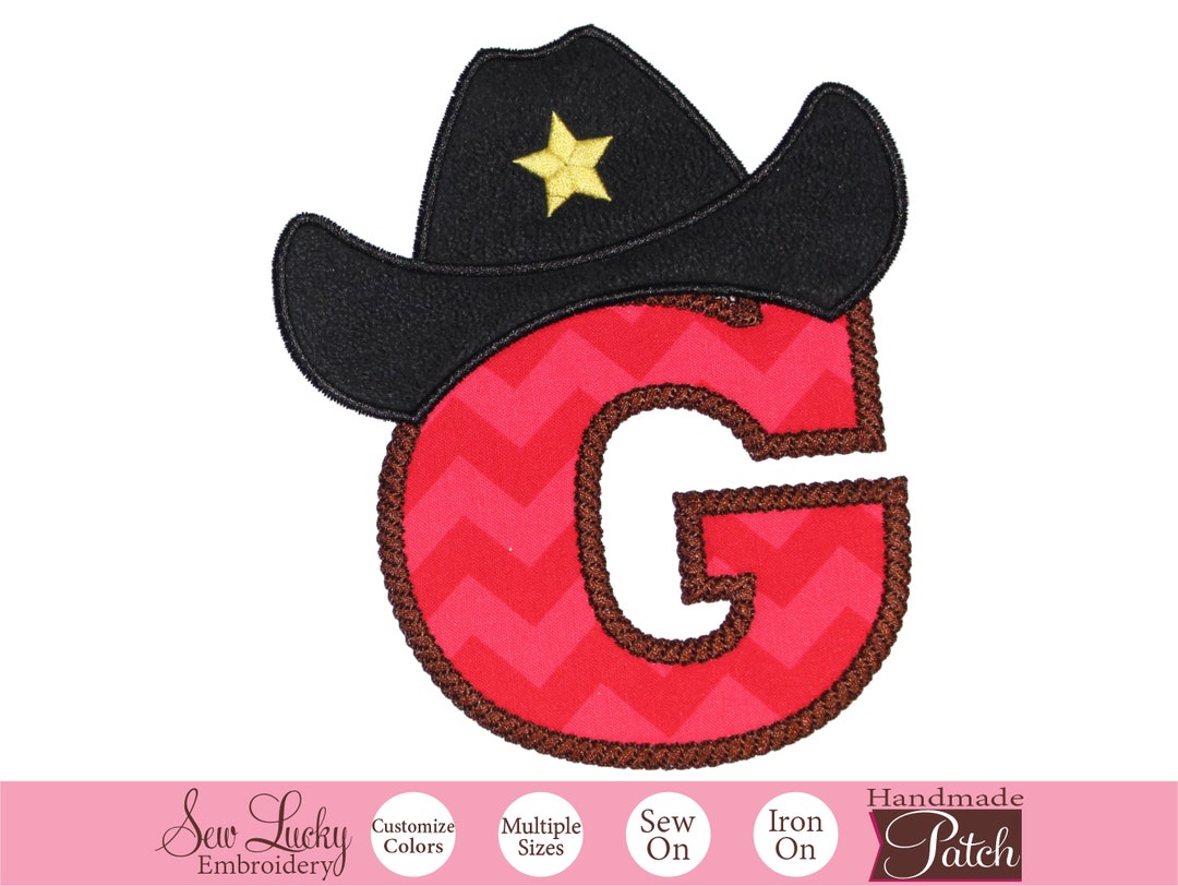 Western Chevron Patch - Birthday Number Patch - Letter Patch - Iron on ...