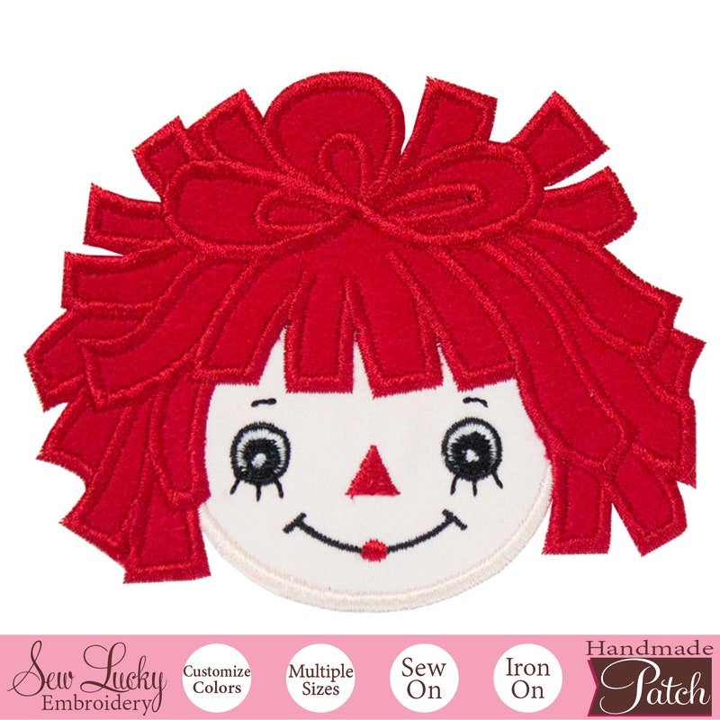 Raggedy Ann Face - Etsy