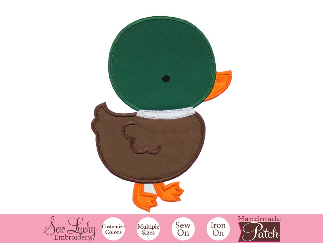 Baby Mallard Duck Patch - Animal Patch - Iron on Patch - Sew on Patch - Applique Patch - Etsy
