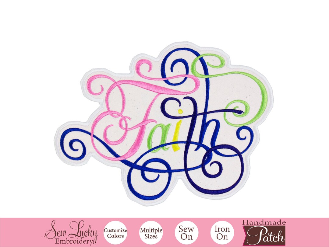 Faith Inspirational Patch - Religious Patch - Christian Patch - Iron on ...