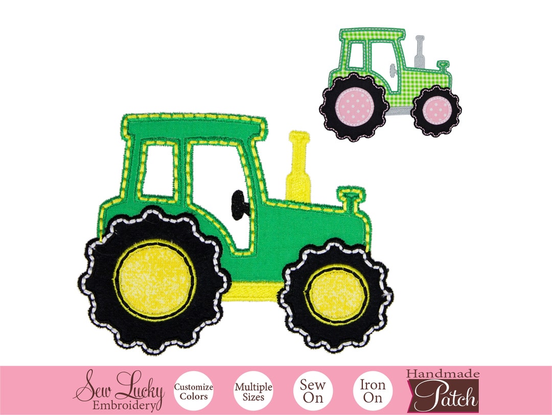 Tractor Patch - Farmer Patch - Iron on Patch - Sew on Patch - Applique ...