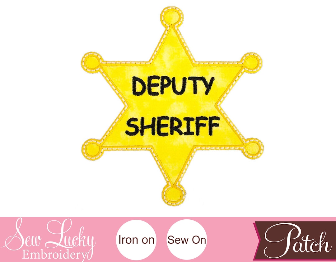 Deputy Sheriff Patch Policeman Patch Iron on Patch Sew - Etsy