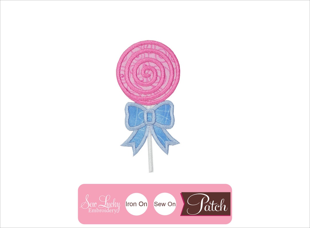 Lollipop Candy Sucker Food Patch Candy Patch Iron on Patch Sew on Patch ...