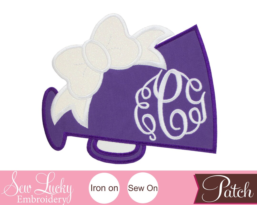 Megaphone Football Team Patch Monogram Patch Name Patch - Etsy