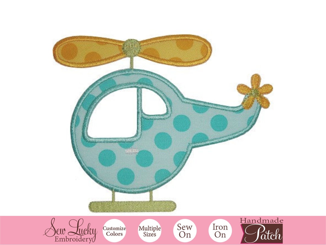 Helicopter Patch - Aviation Patch - Pilot Patch - Iron on Patch - Sew ...