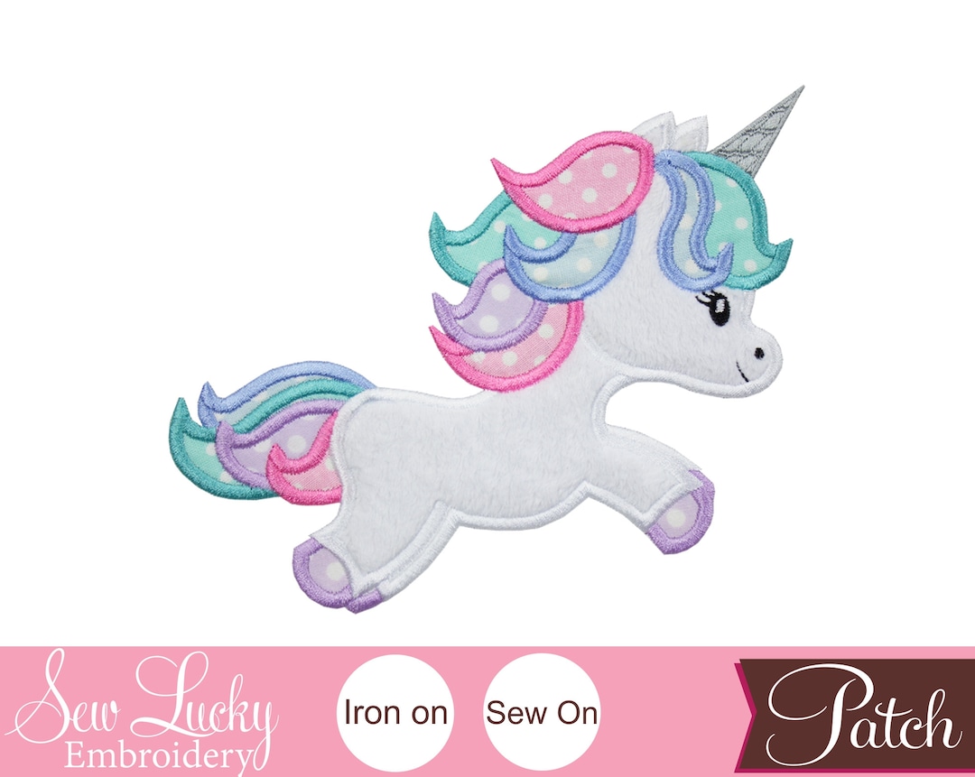 Jumping Unicorn Patch Animal Patch Iron on Patch Sew on - Etsy