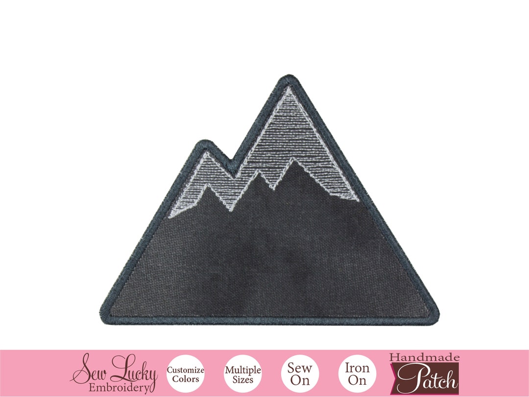 Woodland Mountain Patch - Iron on Patch - Sew on Patch - Applique Patch ...
