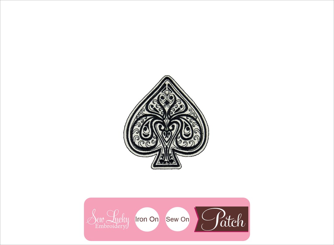 Ace of Spades Patch Steampunk Patch Urban Patch Iron on Patch Sew on Patch - Etsy