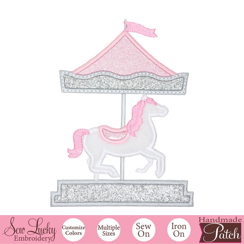 Carousel Horse Applique - Etsy