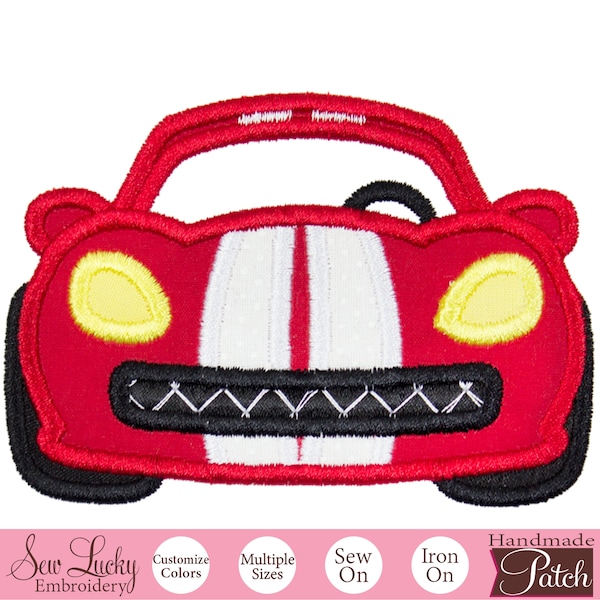 Applique Race Car - Etsy