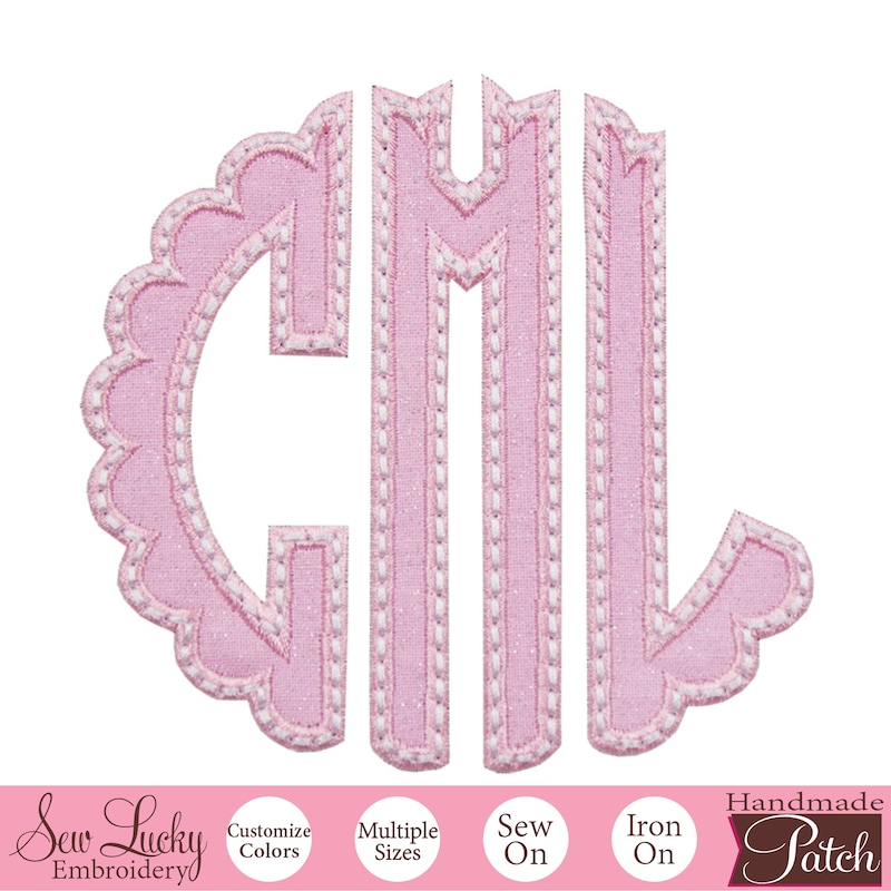 Monogram Scallop - Etsy