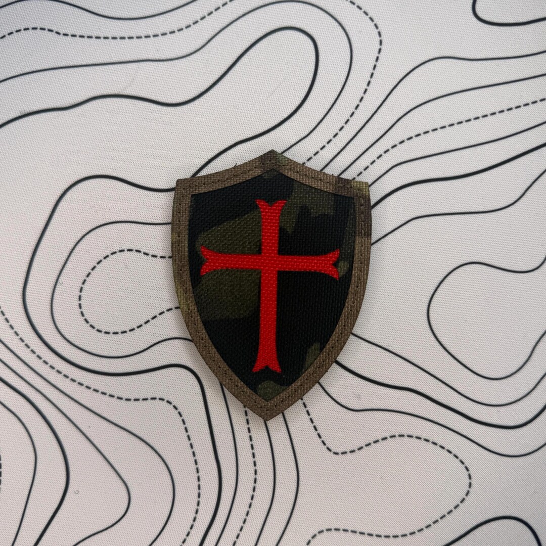 Knights Templar Patch Multicam and Black Multicam - Etsy