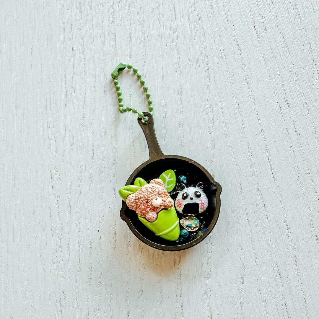Sushi Keychain | Panda Keyring | Food Charm | Gift for Food Lover - Etsy