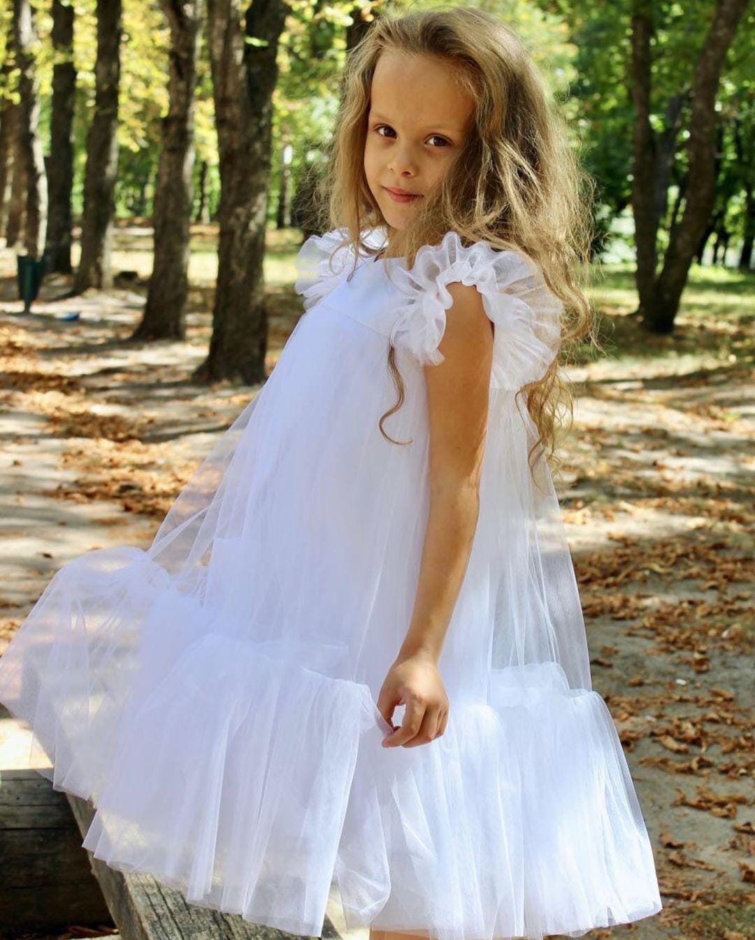 Angel Wing Dress - Soft Airy Dress With Angel-style Flutter Sleeves - Etsy