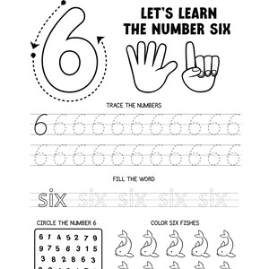 Number Tracing Worksheet 1-10, Preschool Math Activity (digital ...