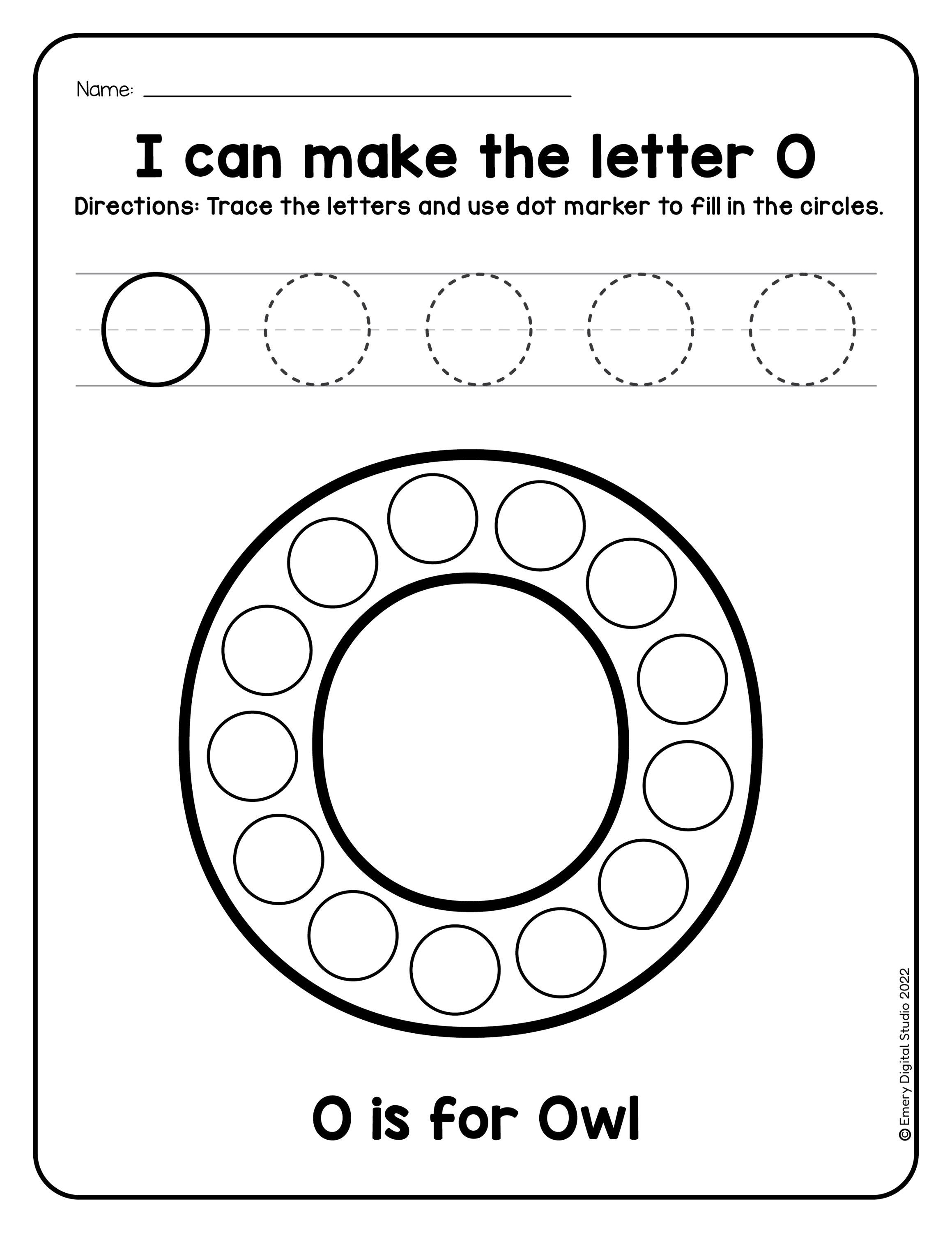 Alphabet Coloring Pages – A-Z Letter Tracing, Dot Marker Worksheets ...