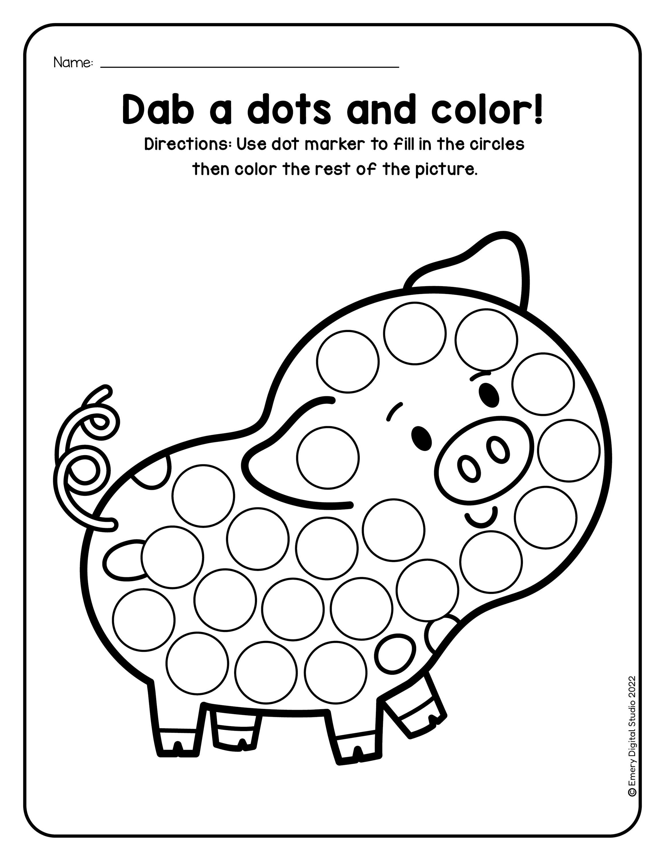 Alphabet Coloring Pages – A-Z Letter Tracing, Dot Marker Worksheets ...
