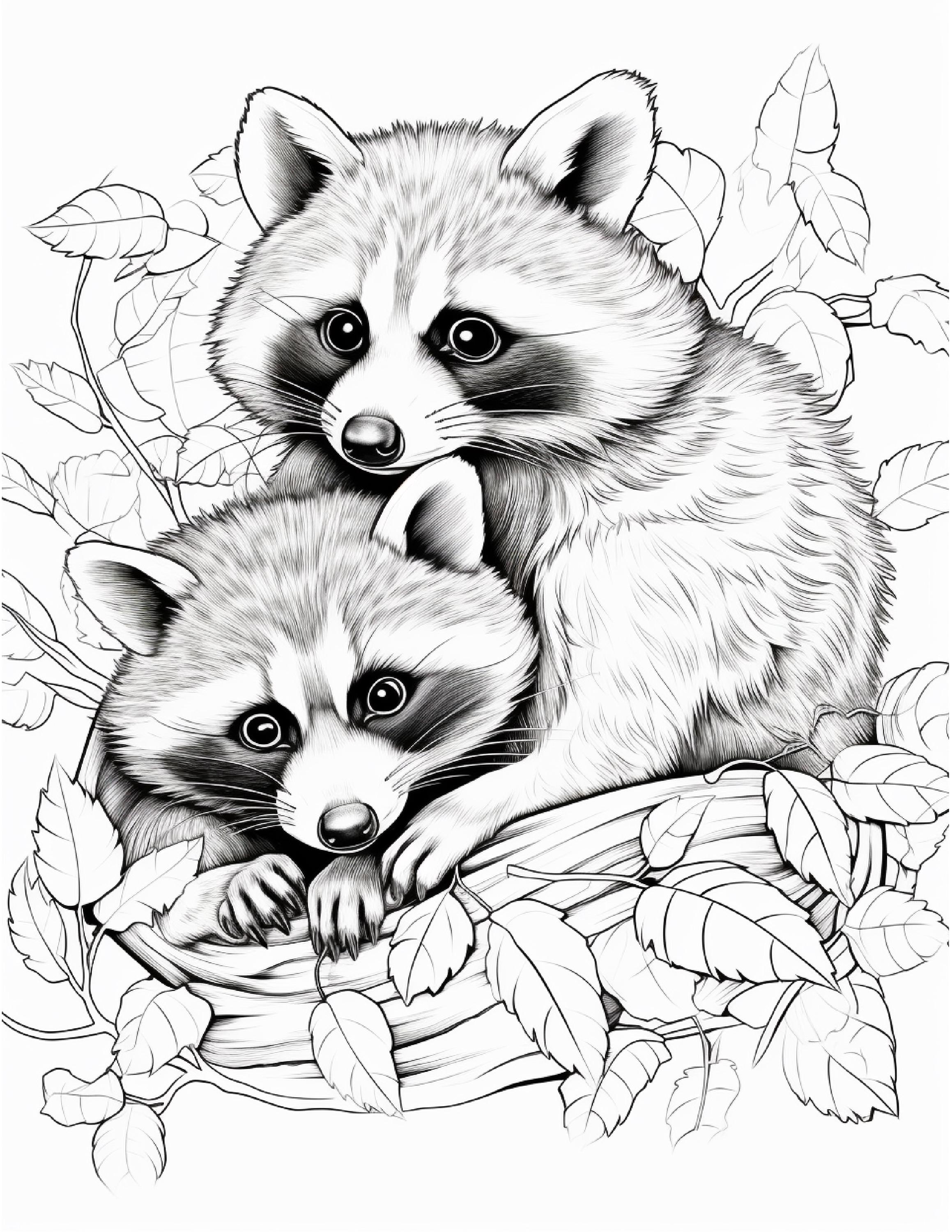 50 Forest Animals Coloring Page, Woodland Creatures (digital Download ...