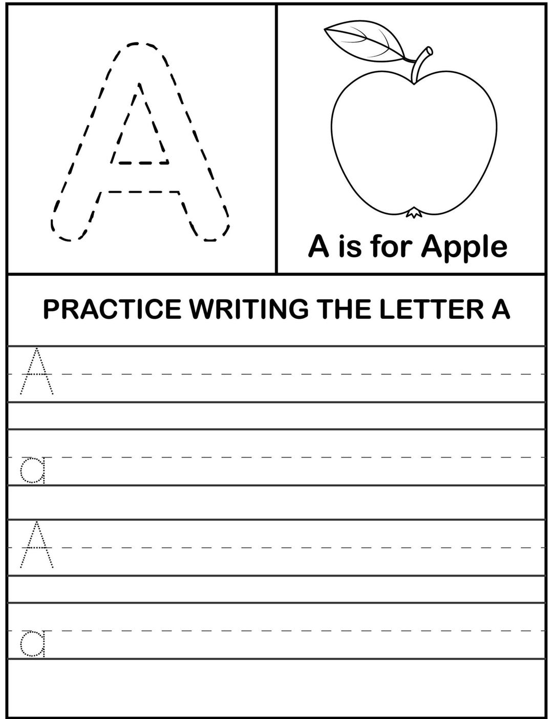 Alphabet Tracing Worksheets A-Z – Preschool Learning Pack (PDF Download ...