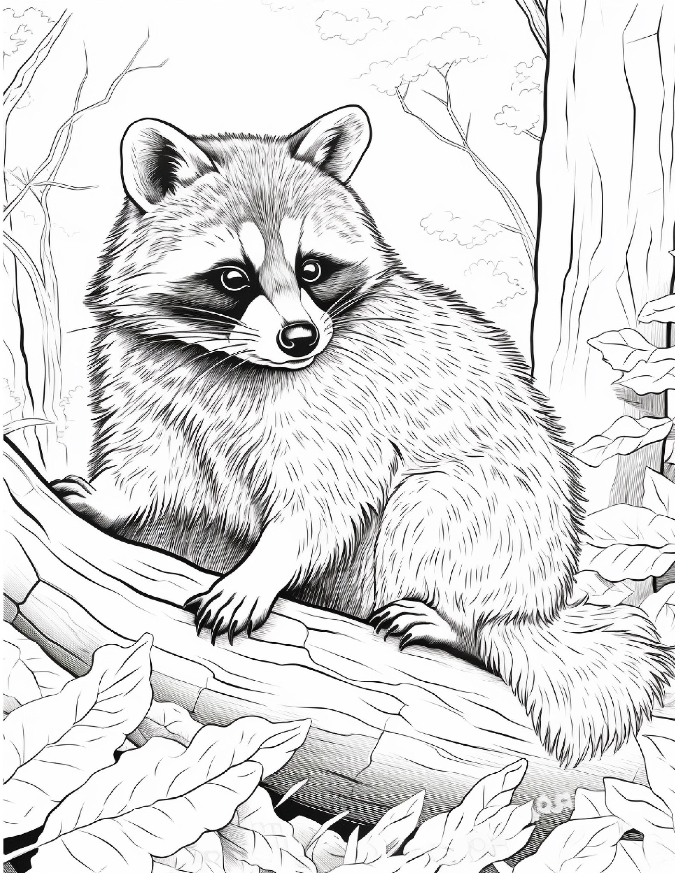 50 Forest Animals Coloring Page, Woodland Creatures (digital Download ...