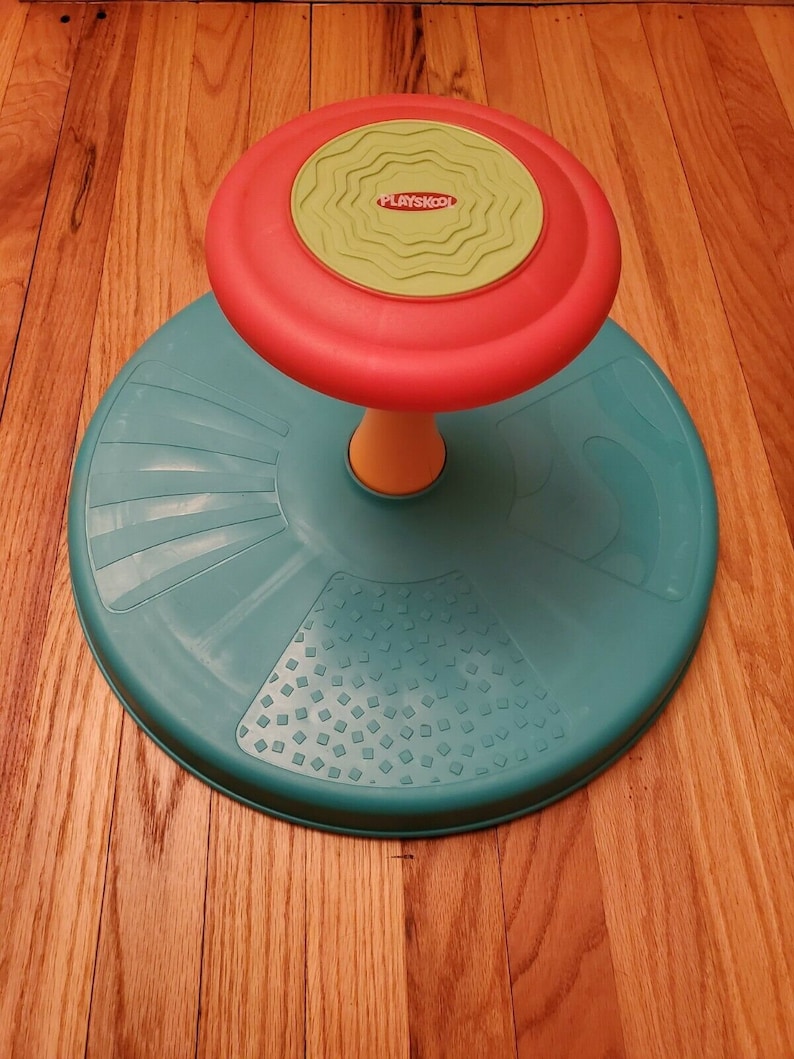Vintage Playskool Sit N and Spin Blue | Etsy