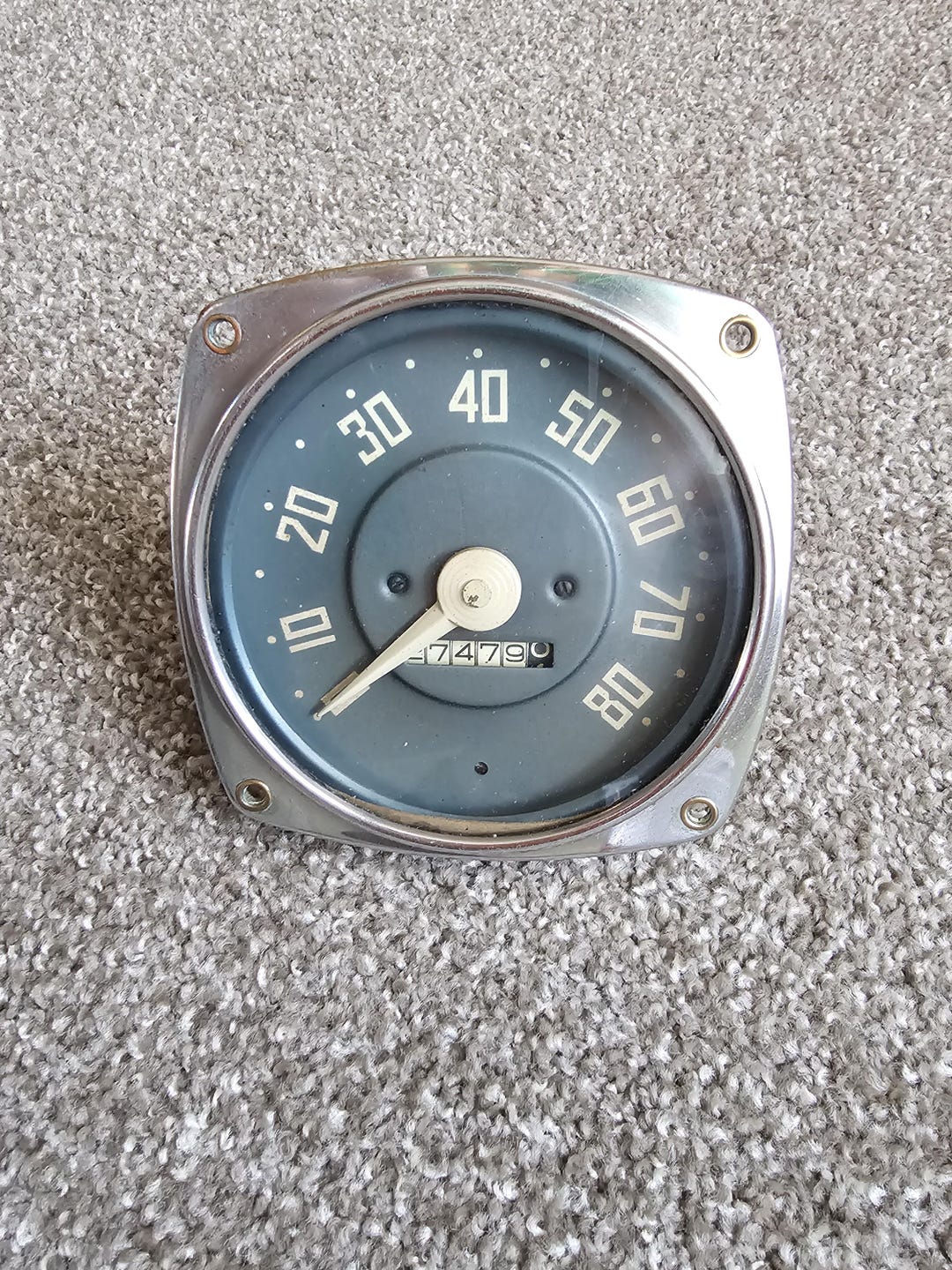 Vintage Dodge Power Wagon 80 MPH Speedo Military Speedometer Truck 40s ...