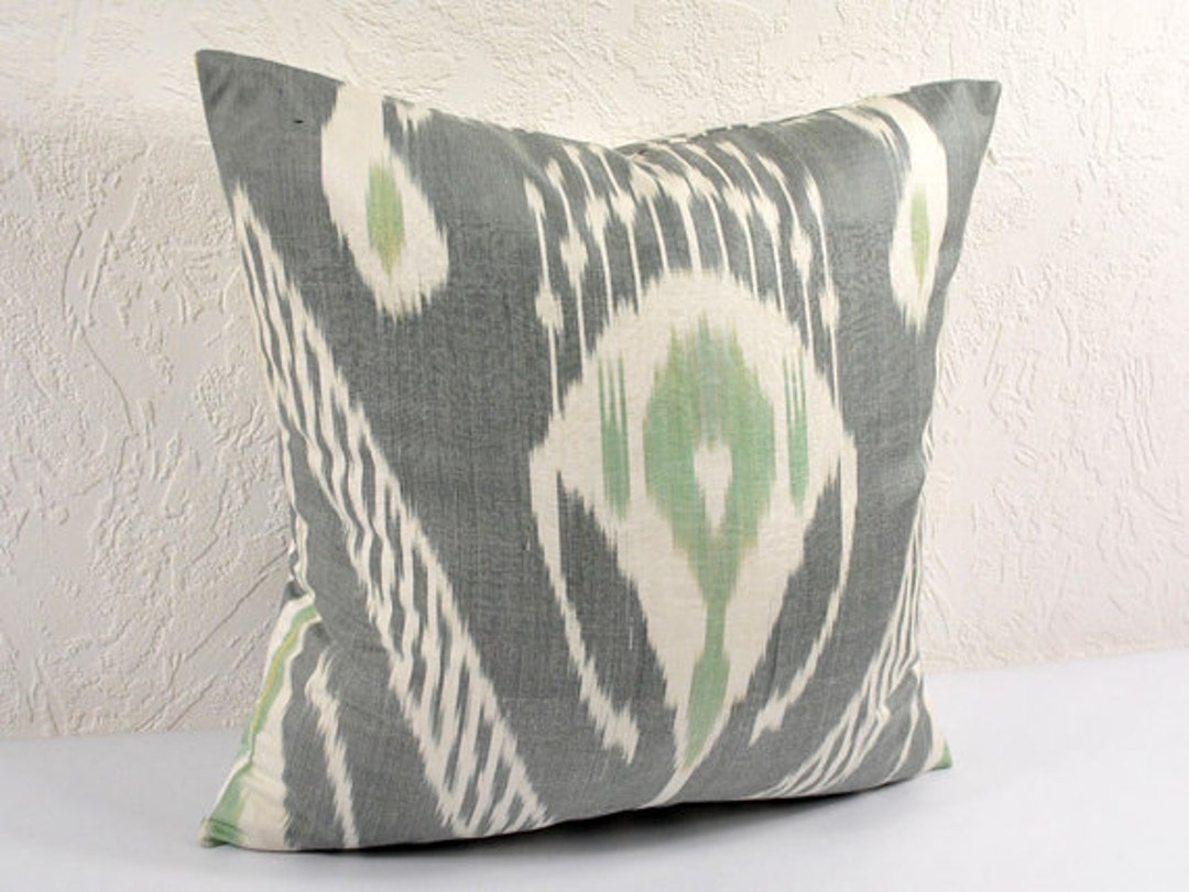 Ikat Pillow, Hand Woven Ikat Pillow Cover 514-1aa1, Ikat Throw Pillows ...