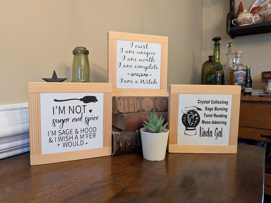 Wooden Decor for Modern Witch - Etsy