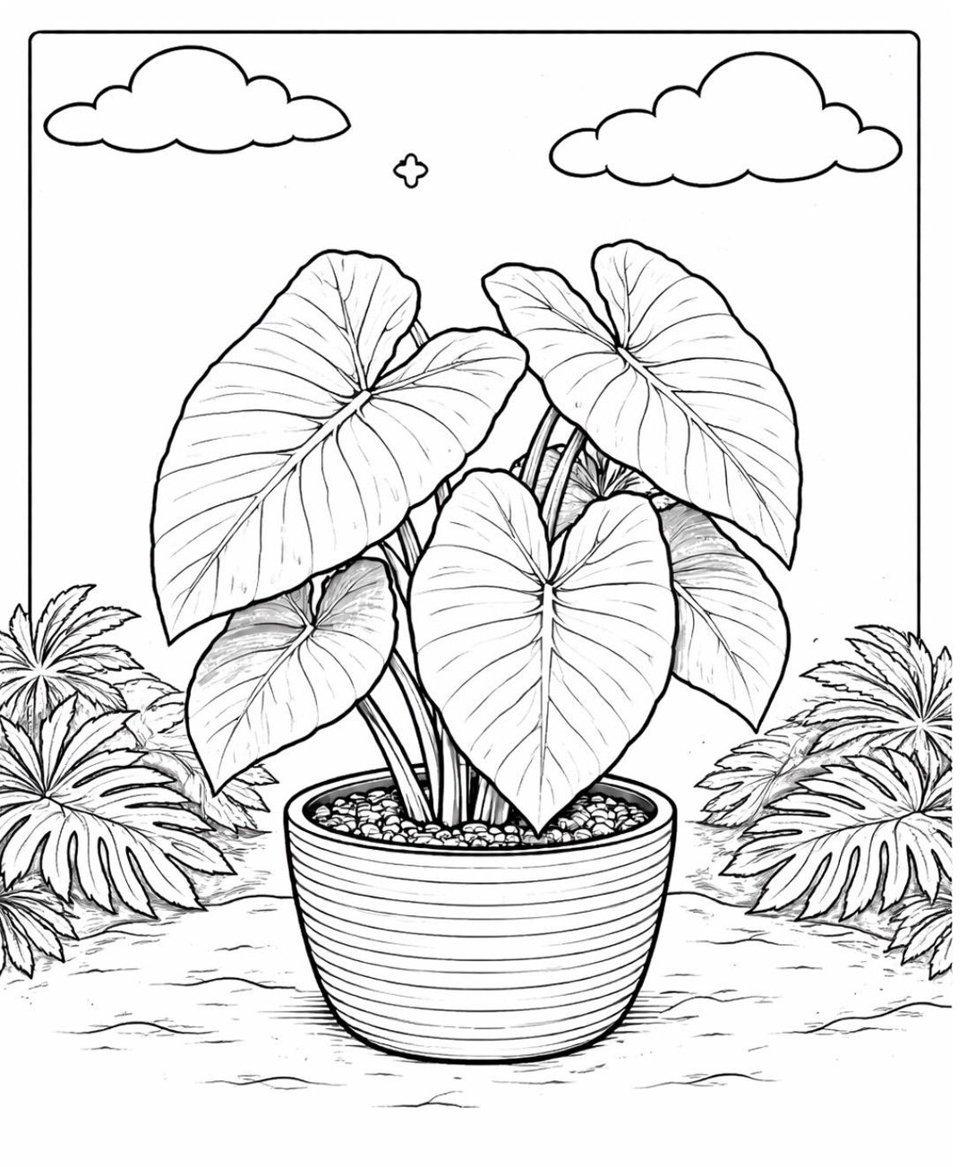 Elephant Ears Printable Coloring Page - Etsy