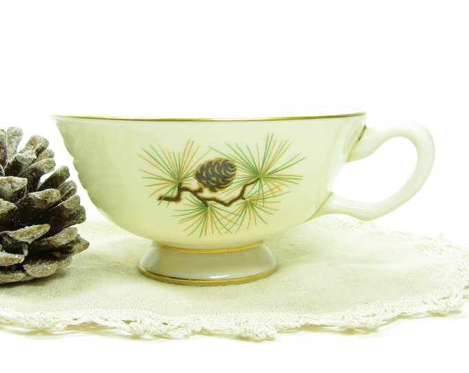 Pine Cone Teacup Vintage Pine by Lenox China Pattern Pinecone Footed ...