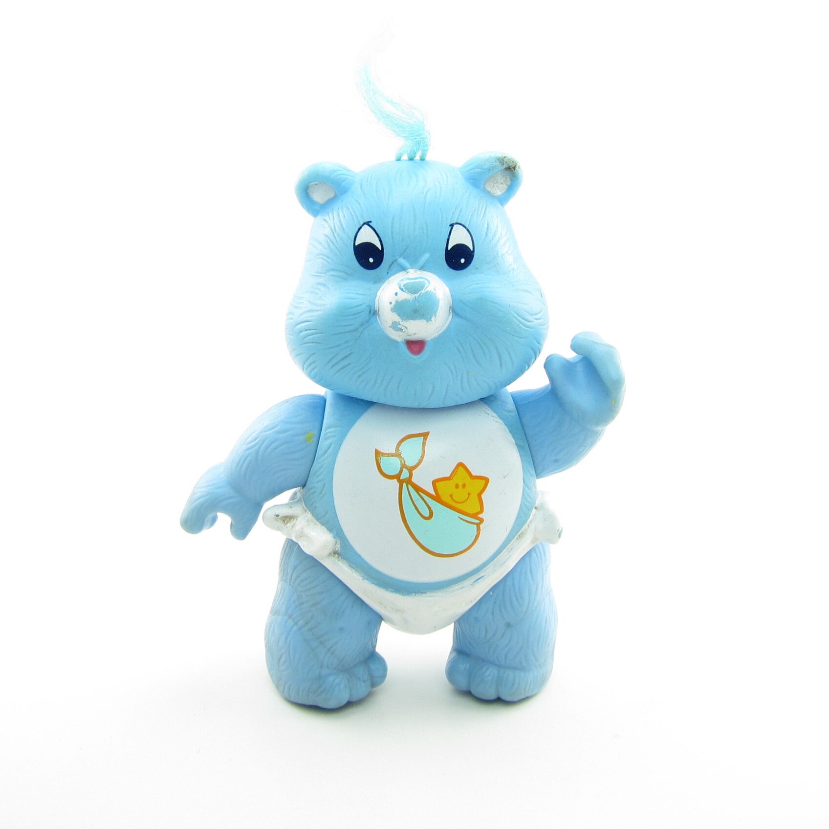 Baby Tugs Bear Vintage Care Bears Poseable Figure Toy Blue With Diaper Etsy UK