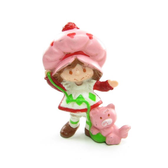 Strawberry Shortcake Playing with Custard Vintage Miniature | Etsy