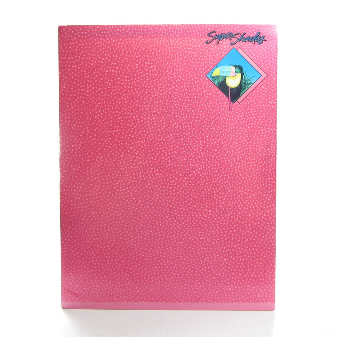 Super Shades Folder 2-pocket Portfolio Vintage 1987 Pink Retro School ...