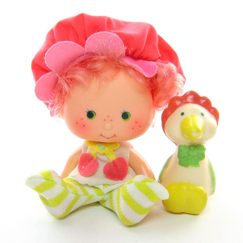 Cherry Cuddler Doll With Pet Gooseberry Vintage Strawberry Shortcake ...