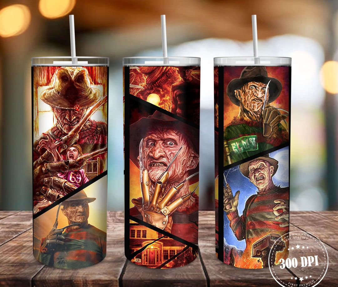 Horror Halloween 20oz Tumbler Design Png, Halloween Character Straight ...